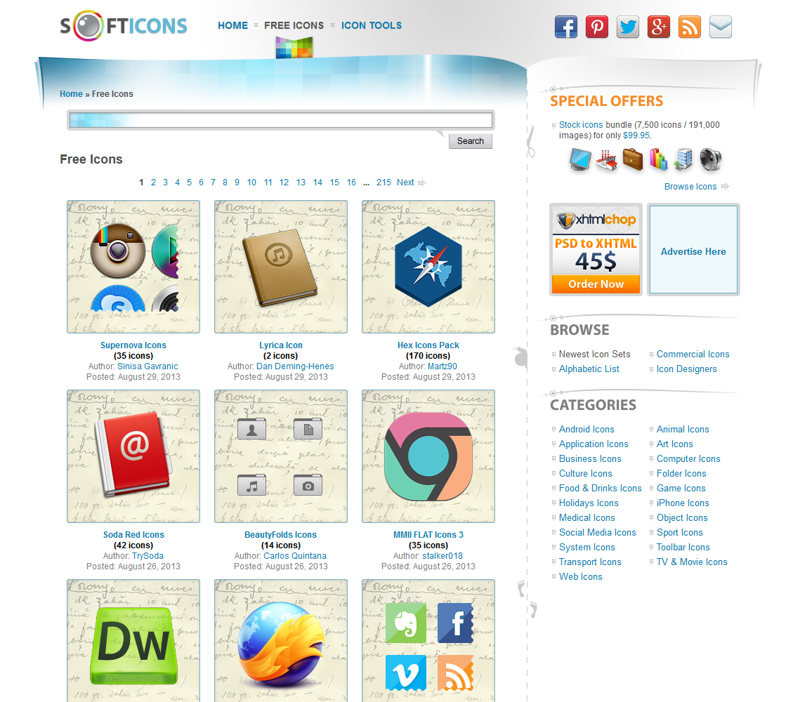 無料で使えるアイコン素材、イラスト素材 at softelメモ